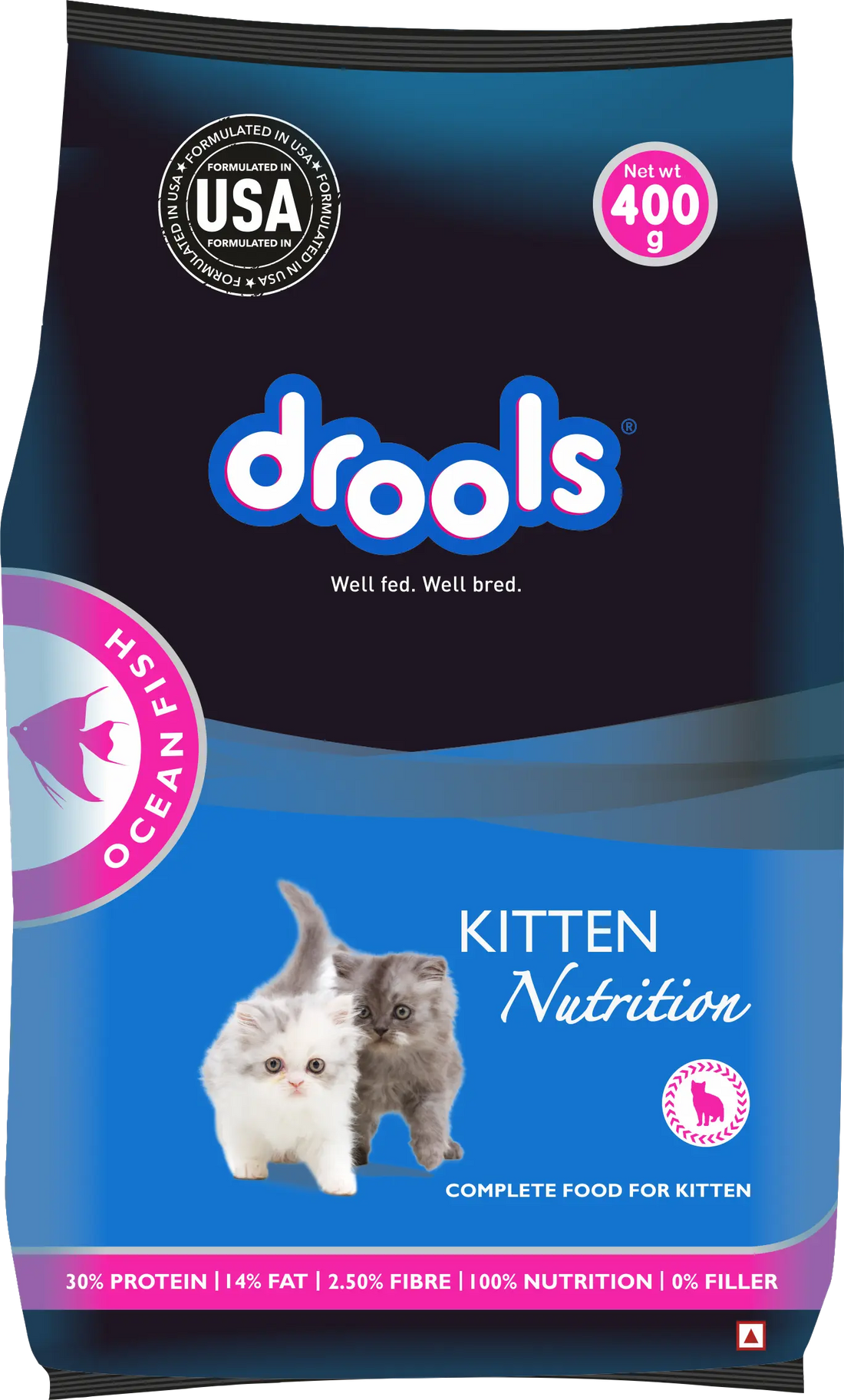 Drools Ocean Fish Kitten Cat Food – 400g – MYPETS.LK